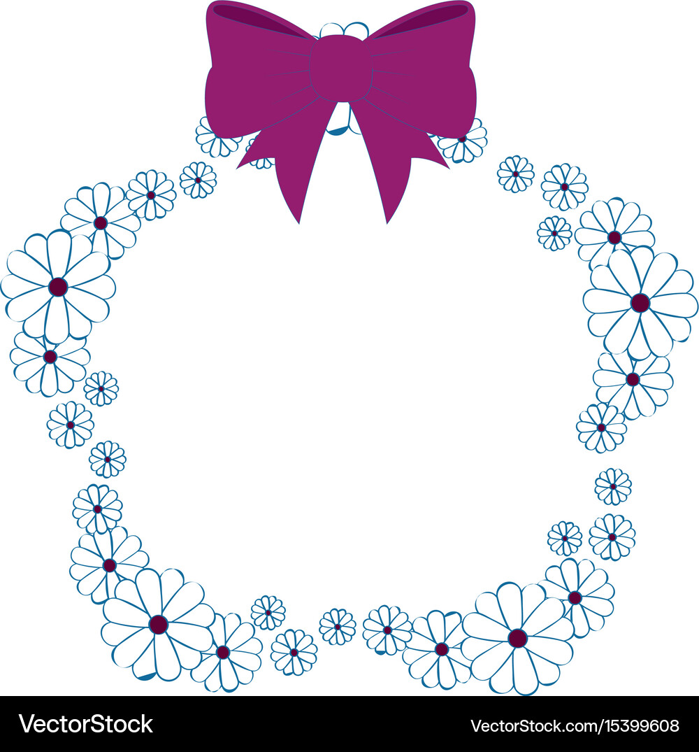 Frame of flowers icon Royalty Free Vector Image