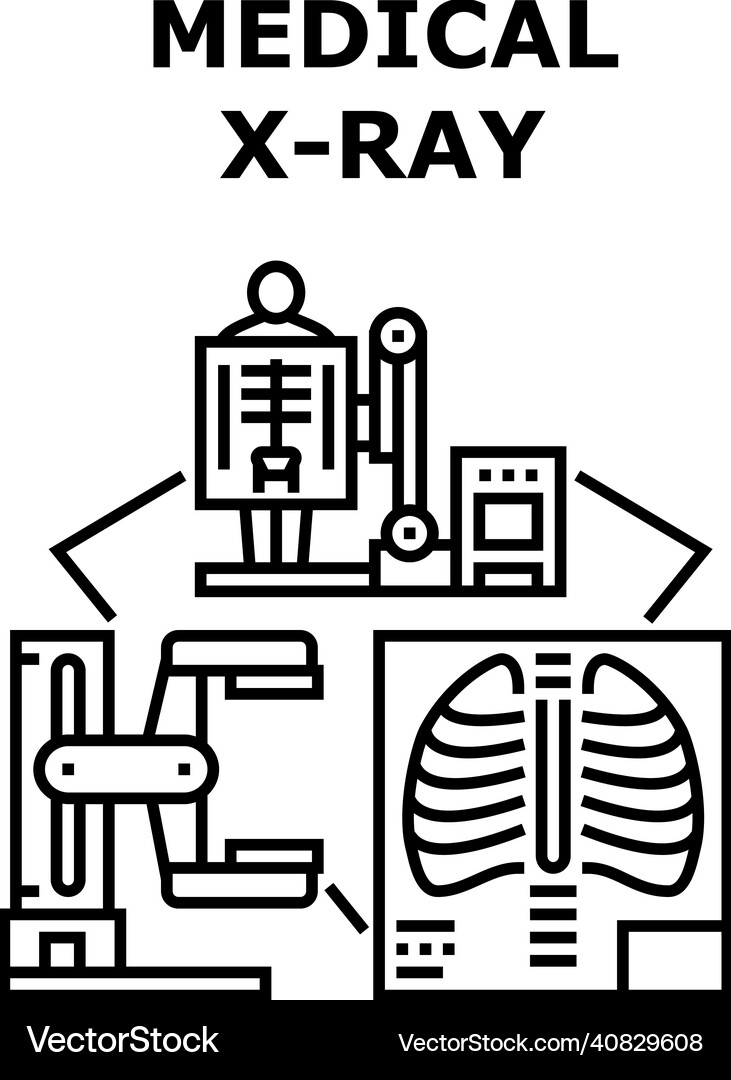 Medical x-ray icon Royalty Free Vector Image - VectorStock
