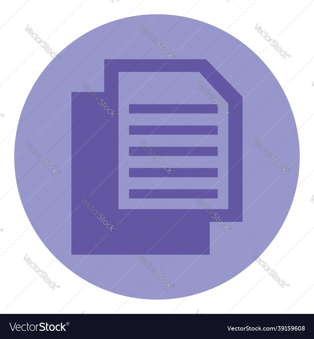 Multiple documents on a white background Vector Image