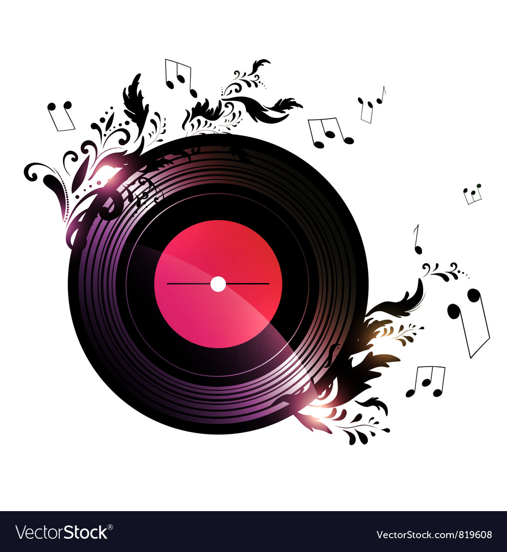 Vinyl record Royalty Free Vector Image - VectorStock