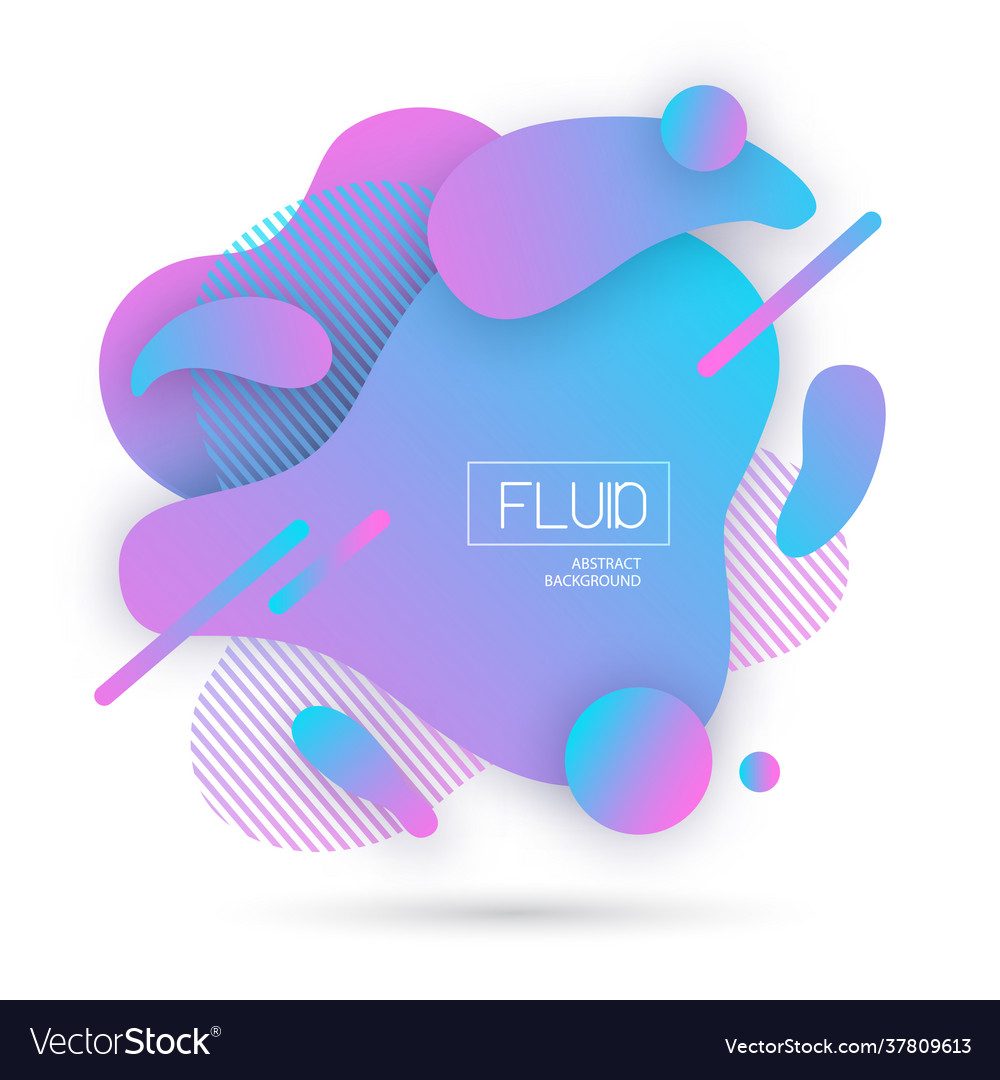 Fluid abstract geometric background Royalty Free Vector