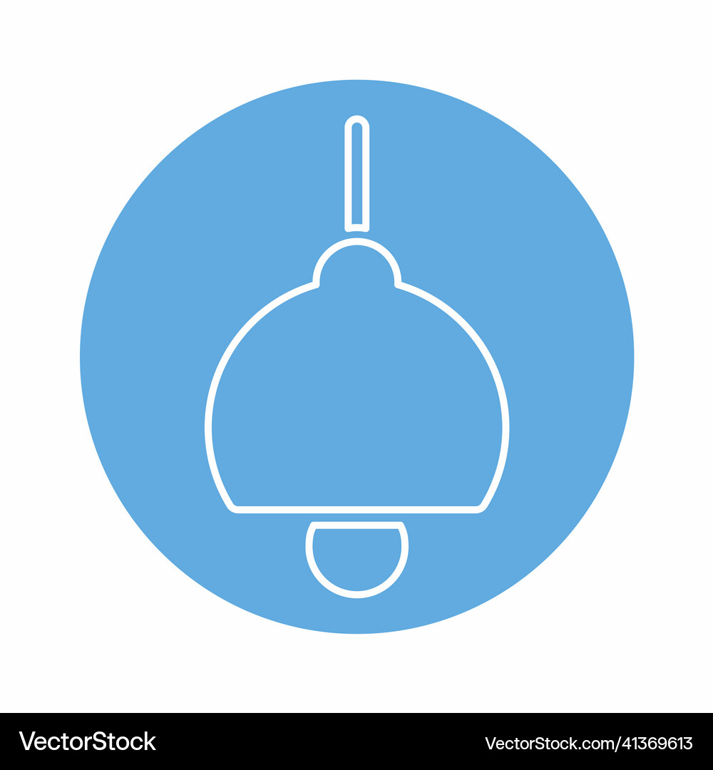 Graphic of - ceiling light - blue monochrome style