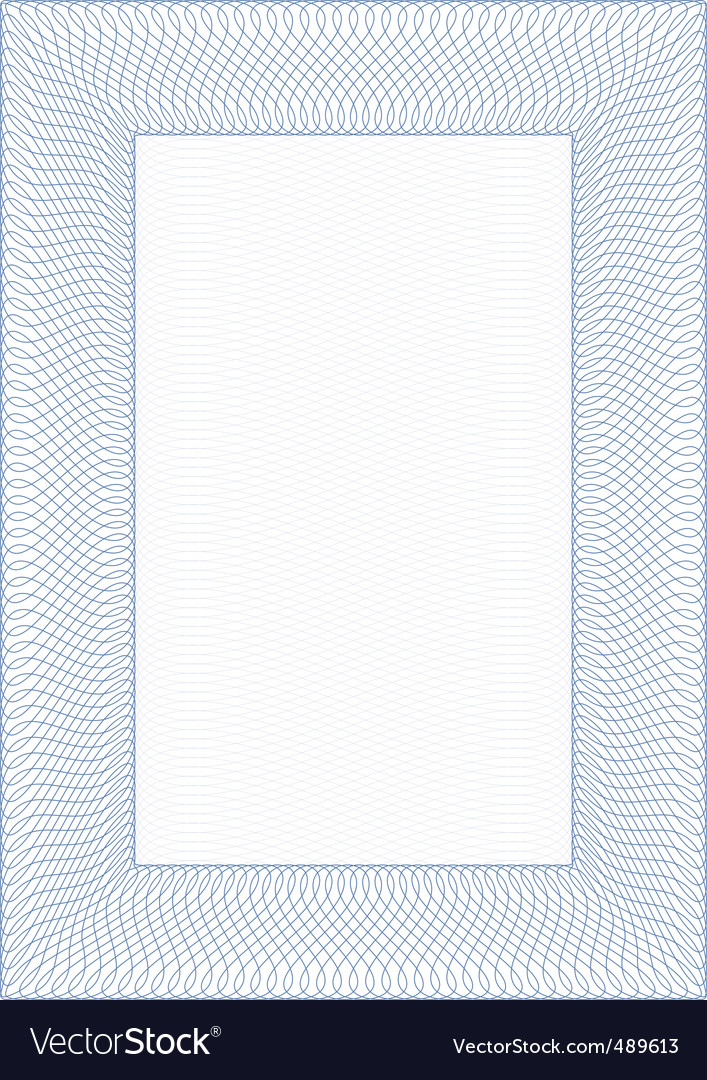 Guilloche frame Royalty Free Vector Image - VectorStock