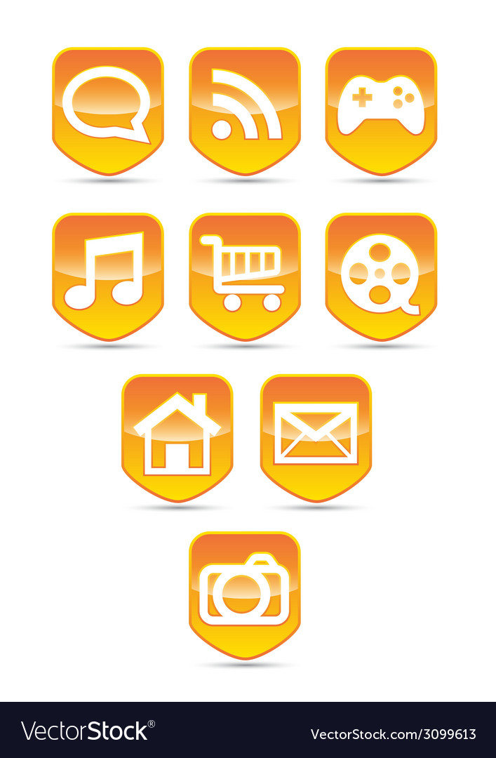 Media button set Royalty Free Vector Image - VectorStock