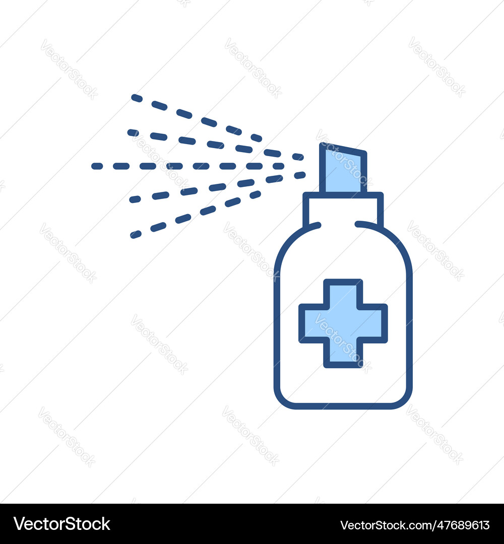 Medical spray disinfector icon Royalty Free Vector Image