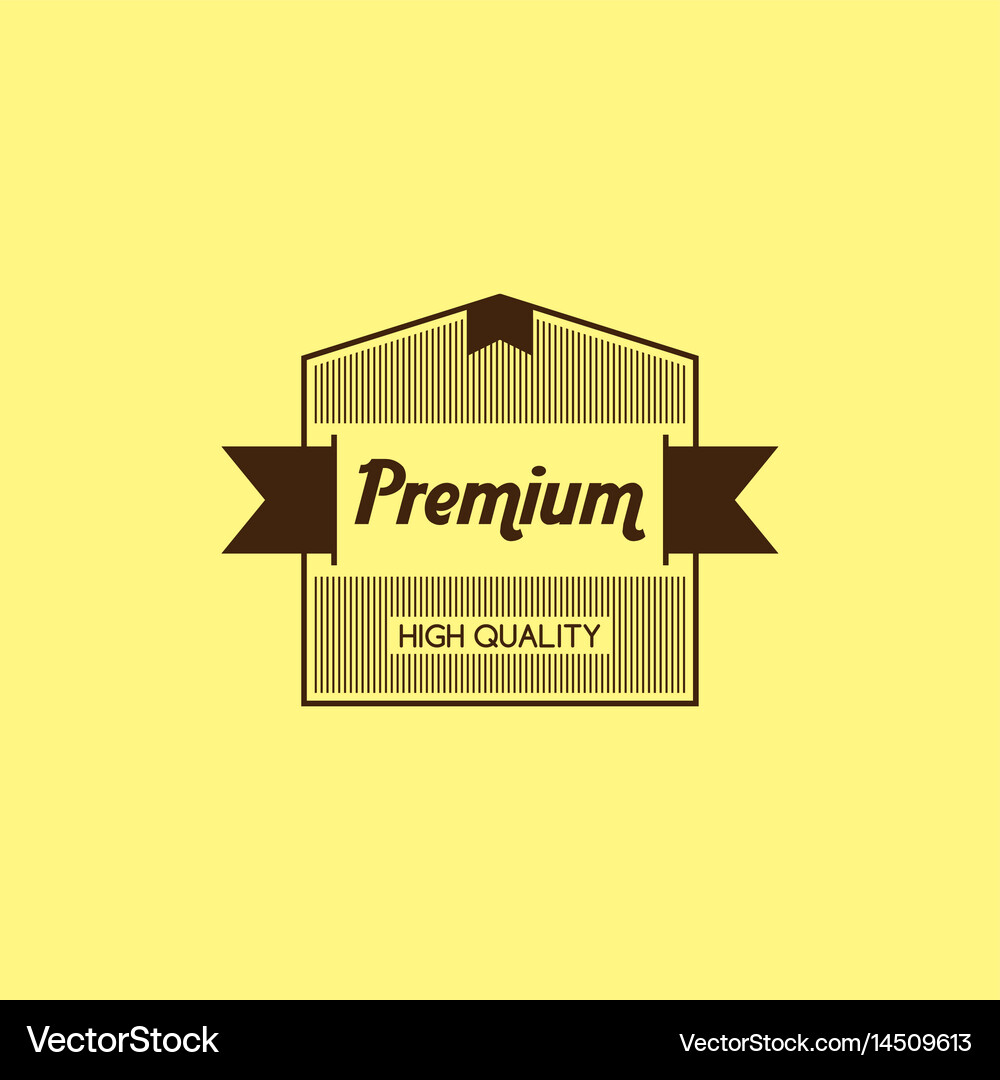 Premium quality and guarantee product label Vector Image
