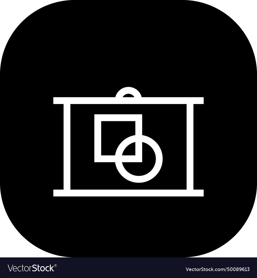 Presentation project development icon with black Vector Image