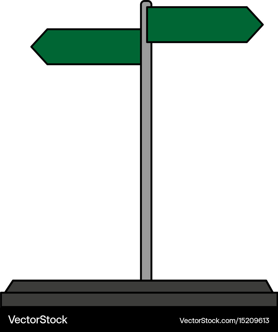 Street arrow sign icon image Royalty Free Vector Image