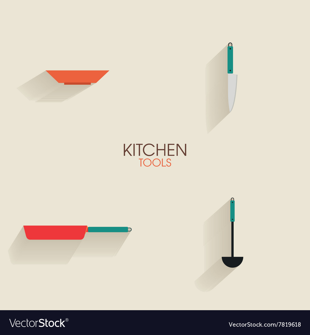 Abstract kitchen tools Royalty Free Vector Image