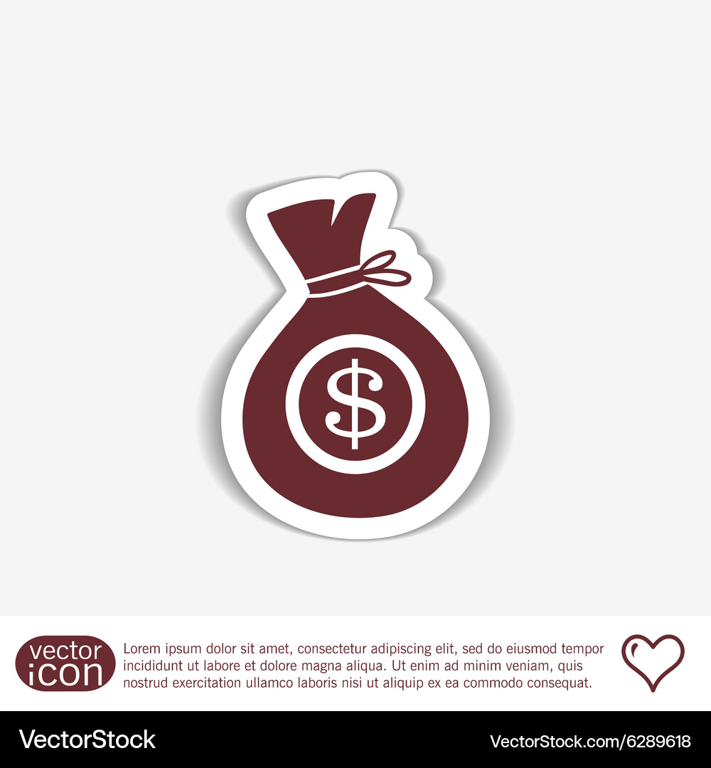 Bag of money Royalty Free Vector Image - VectorStock