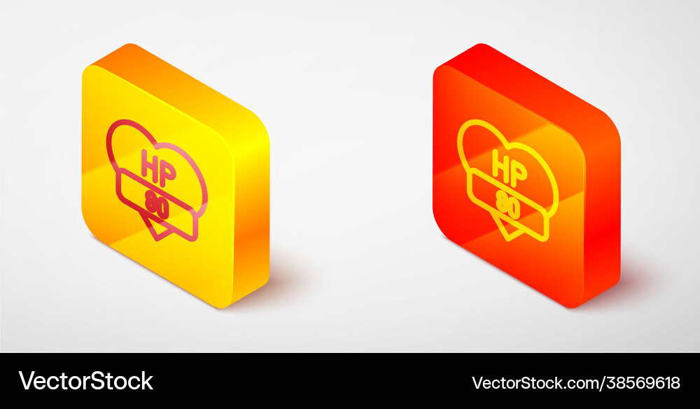 Isometric line video game bar icon isolated Vector Image