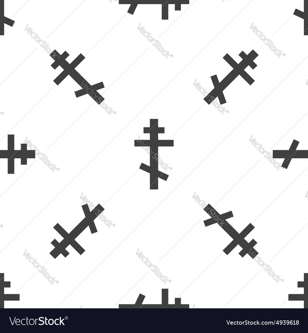 Orthodox cross pattern Royalty Free Vector Image