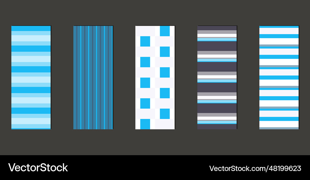 A set of decorative ribbon Royalty Free Vector Image
