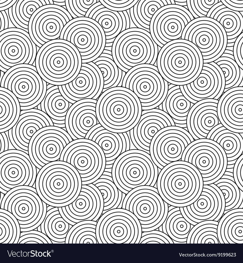 Circles geometric pattern - seamless Royalty Free Vector