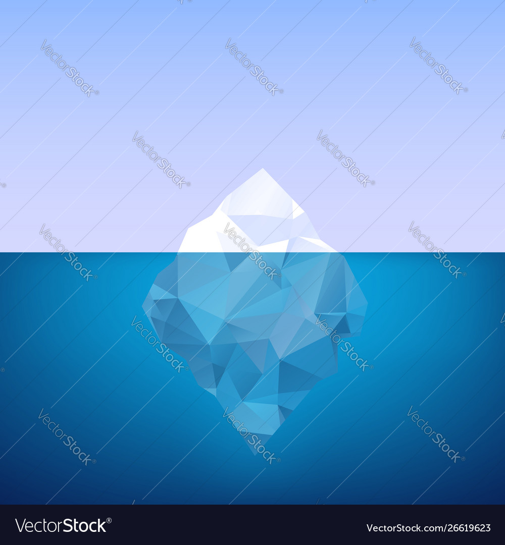 Iceberg Royalty Free Vector Image - VectorStock