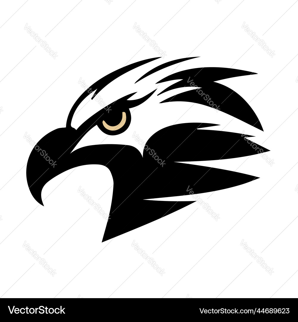 Minimal eagle logo of a clean modern symbol Vector Image