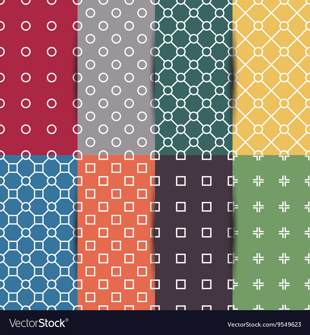 Set of seamless pattern Royalty Free Vector Image