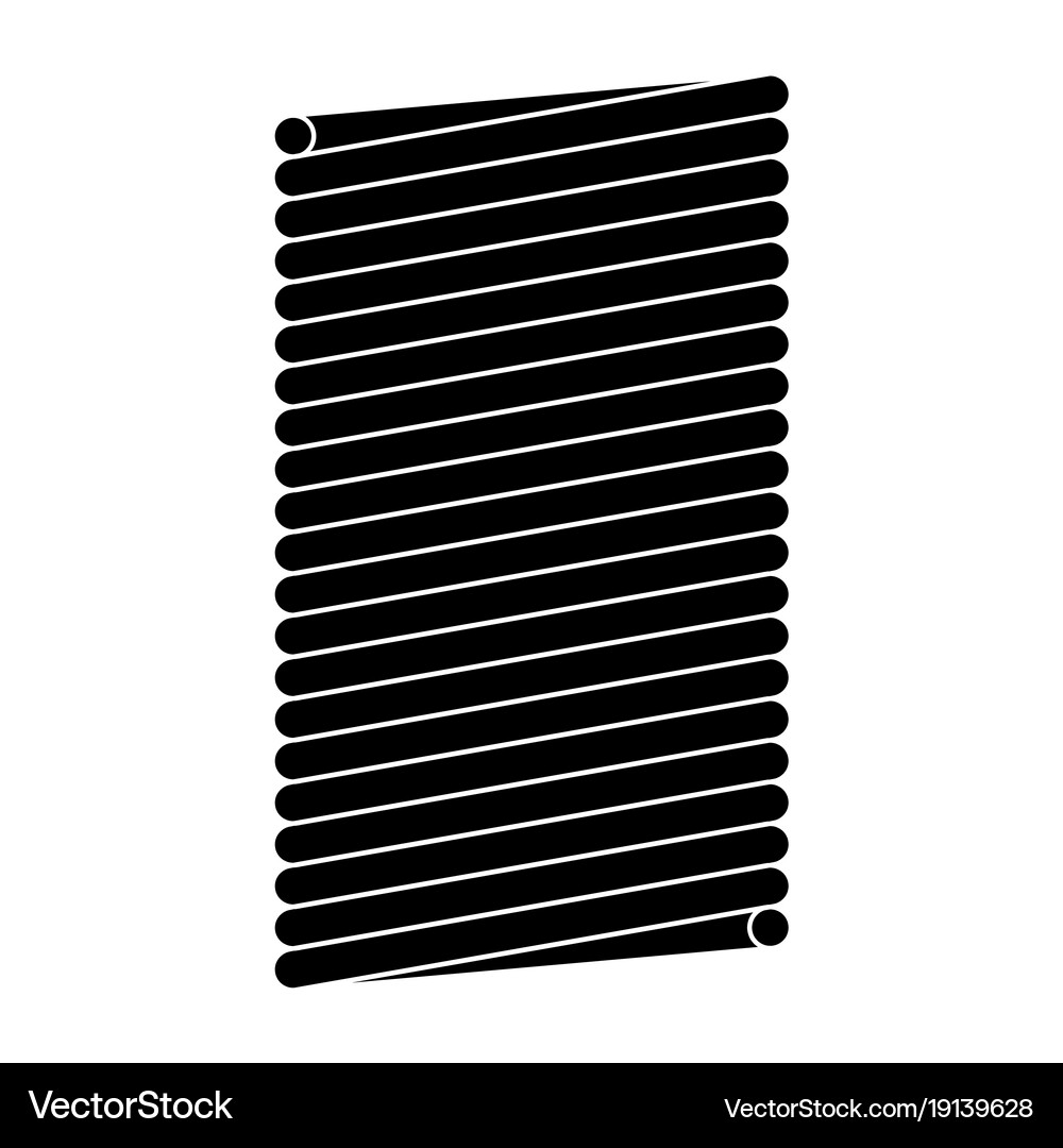 Coil spring steel spring metal spring on white ba Vector Image