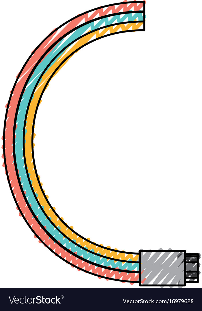 Computer wire technology Royalty Free Vector Image