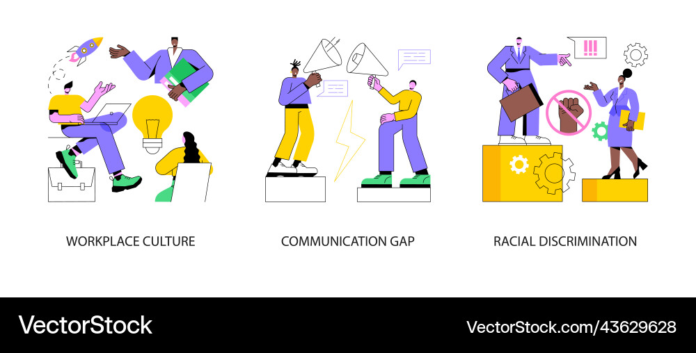 Corporate culture abstract concept Royalty Free Vector Image
