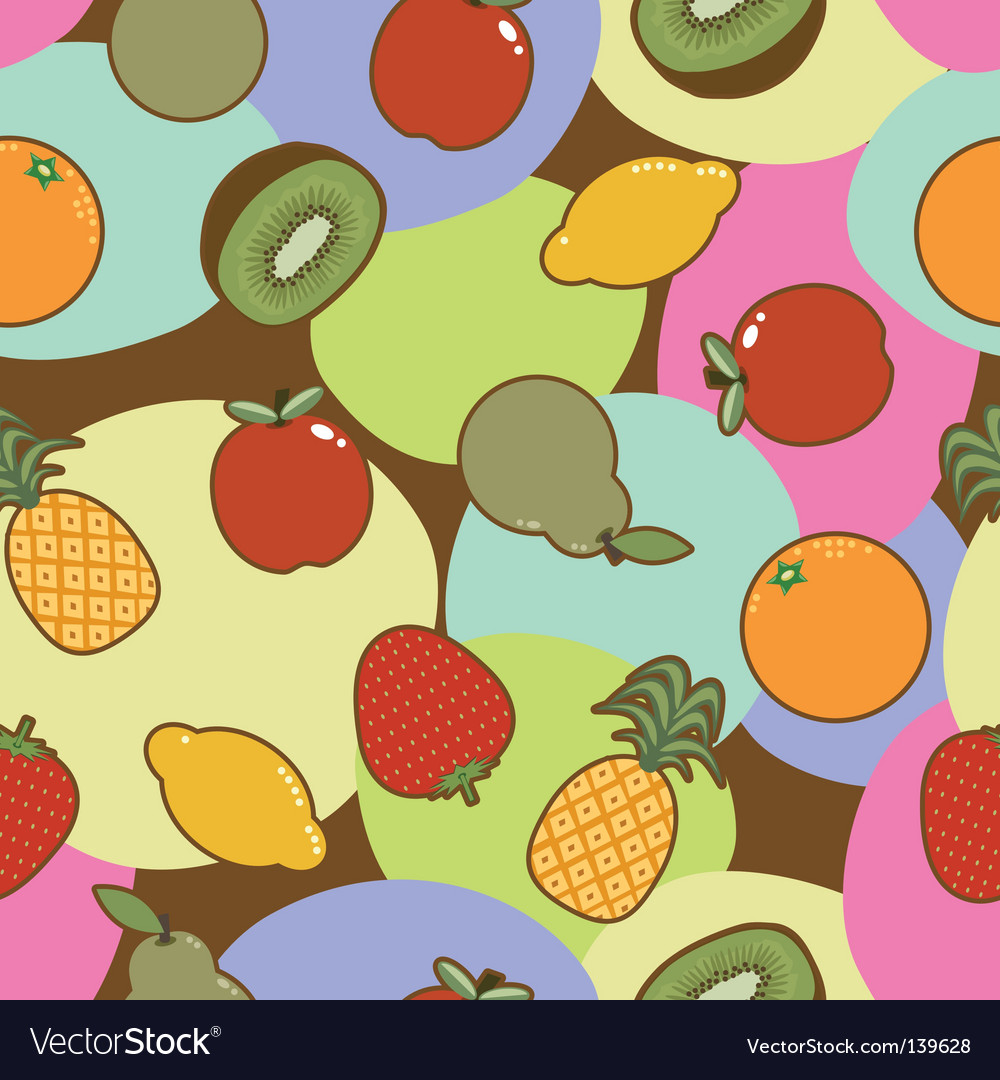 Fruit pattern Royalty Free Vector Image - VectorStock