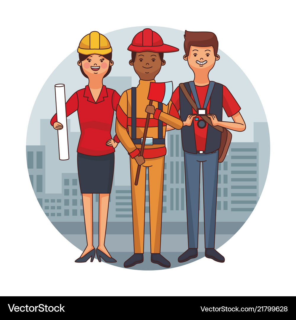 Jobs and proffesions Royalty Free Vector Image