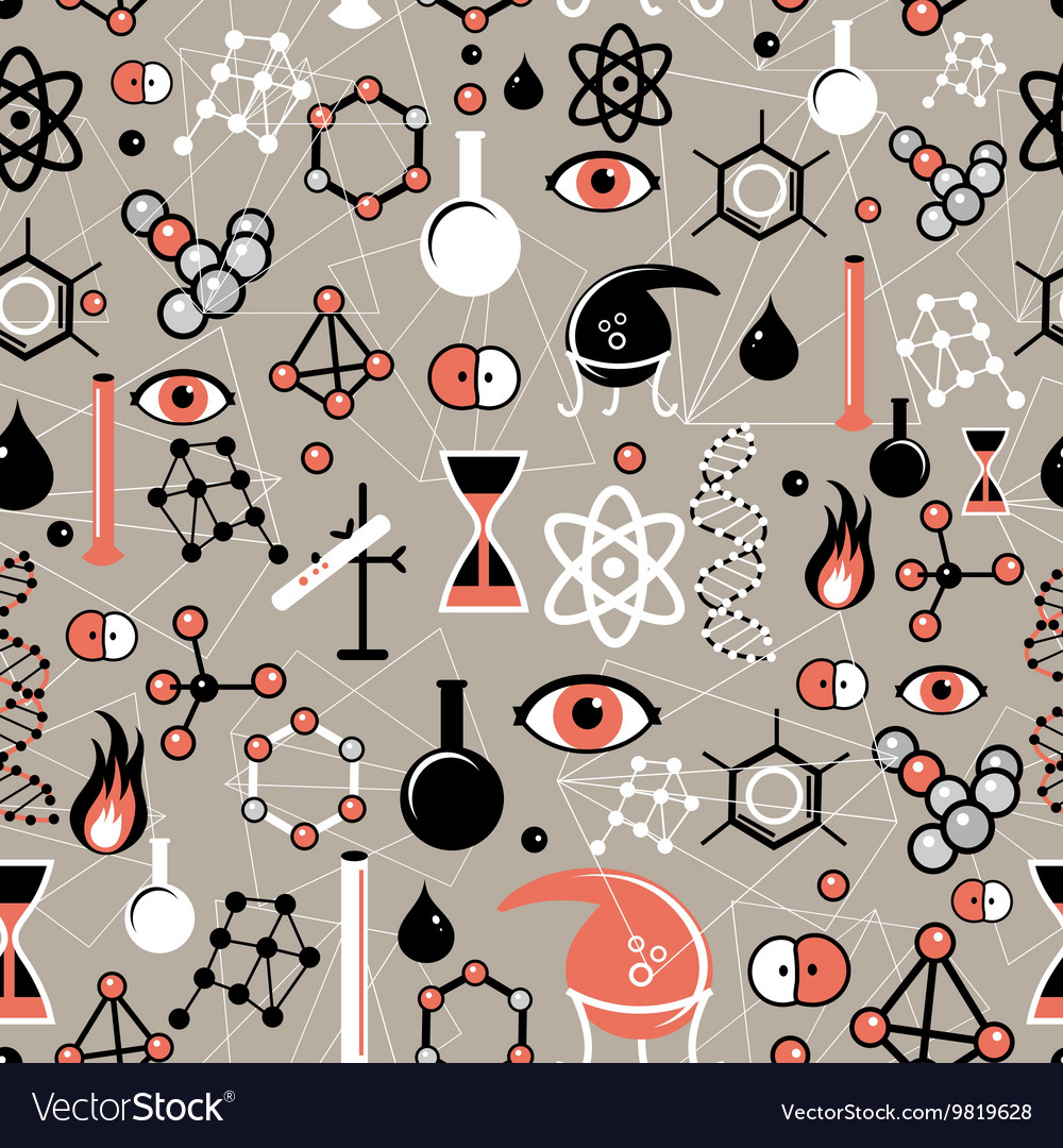 Pattern chemical elements Royalty Free Vector Image