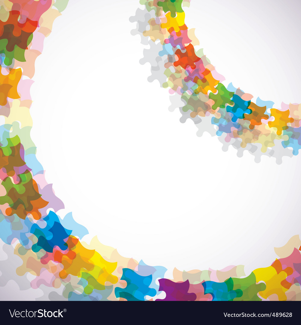 Puzzle background vector Royalty Free Vector Image