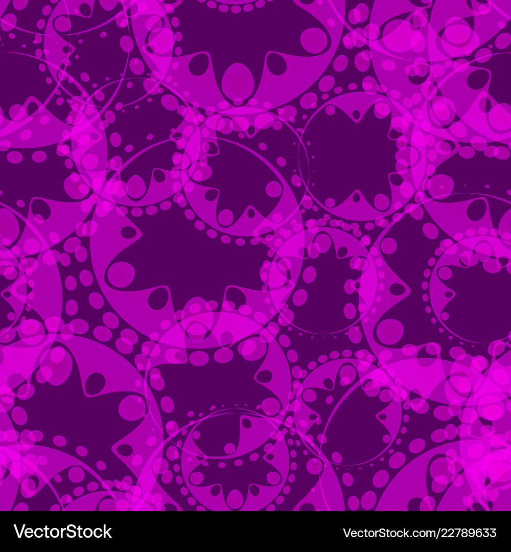 Abstract purple seamless pattern of gears Vector Image