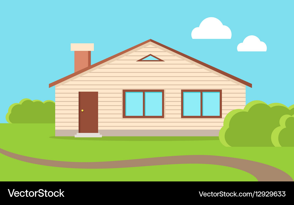 Big family house Royalty Free Vector Image - VectorStock