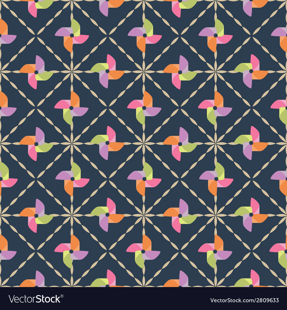 Pinwheel pattern Royalty Free Vector Image - VectorStock