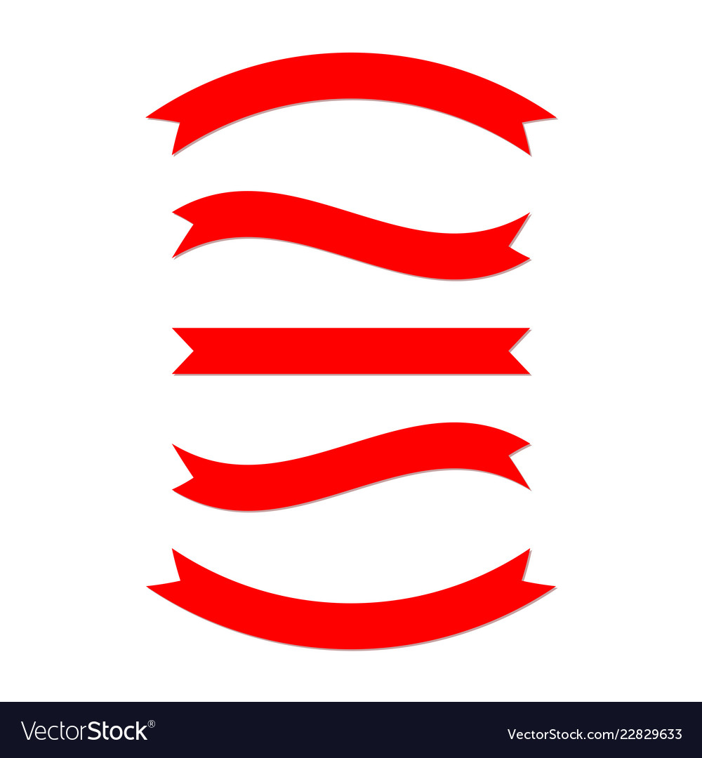 Set ribbons Royalty Free Vector Image - VectorStock