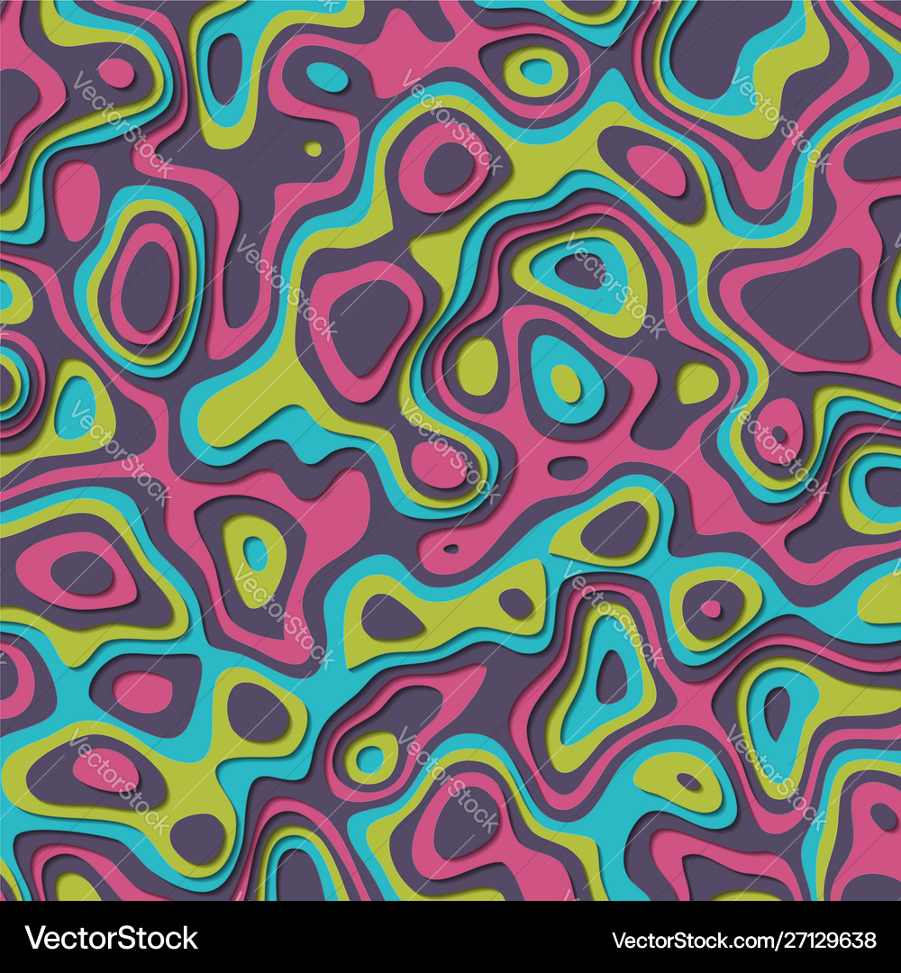 Abstract color 3d paper art background Royalty Free Vector