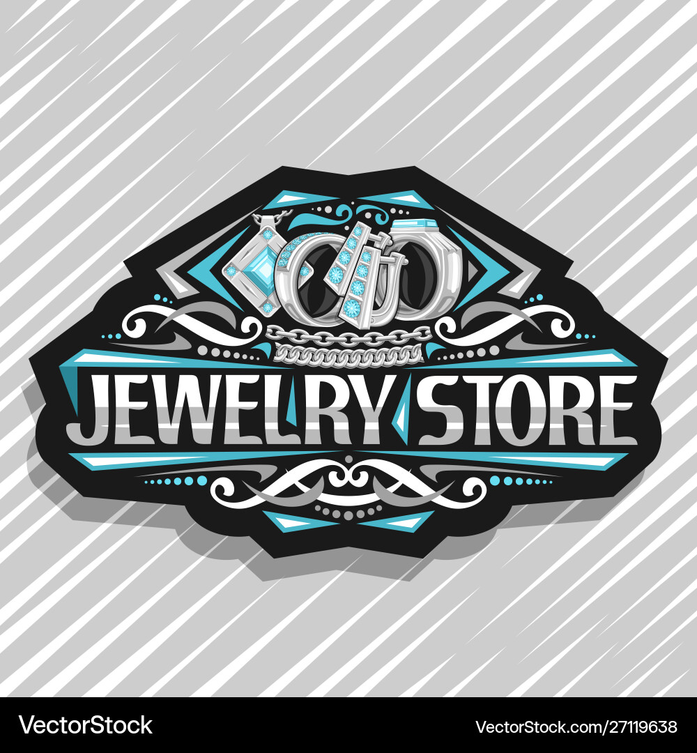 Logo for jewelry store Royalty Free Vector Image