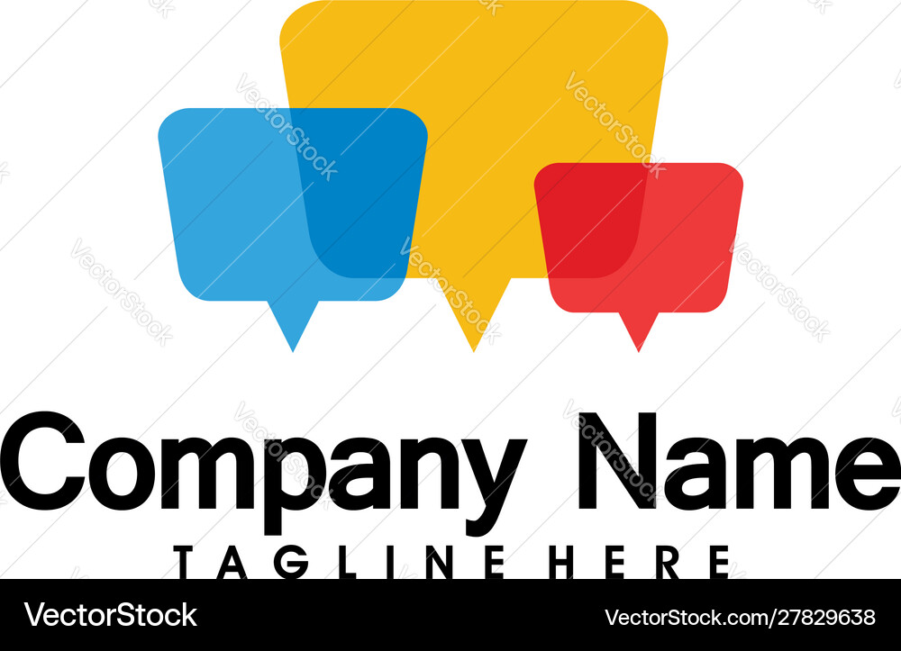 Modern colorful circle card logo Royalty Free Vector Image