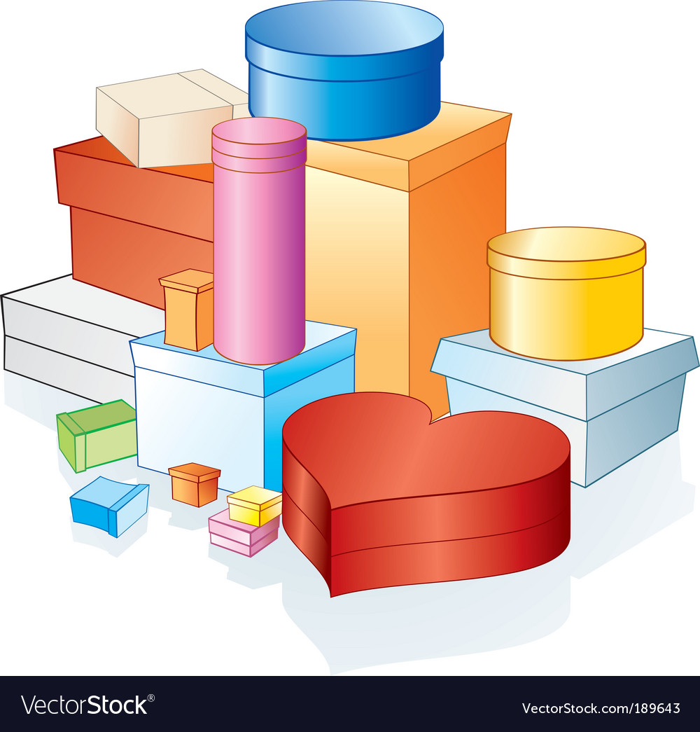 Boxes packages Royalty Free Vector Image - VectorStock