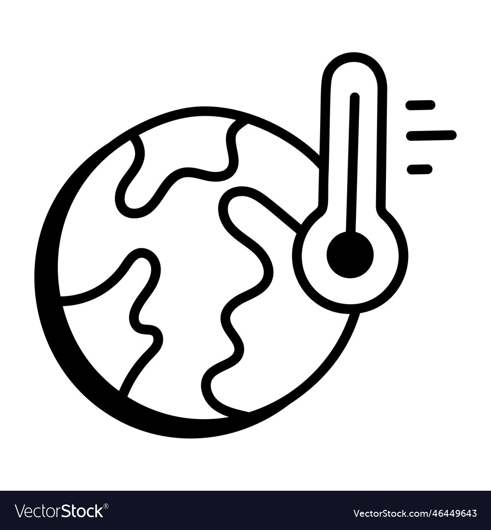 Global temperature Royalty Free Vector Image - VectorStock