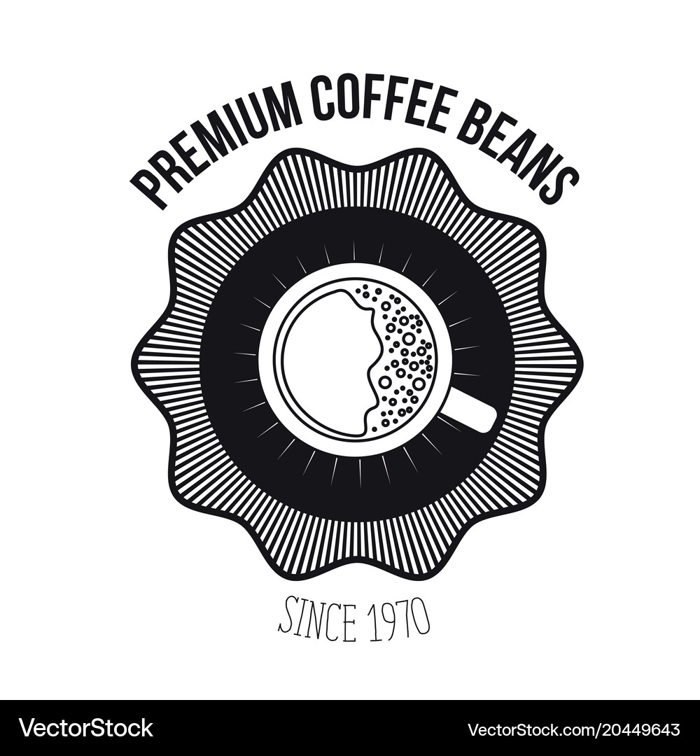 White background of logo design emblem Royalty Free Vector