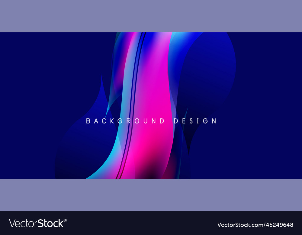 Abstract elegant flowing shapes background fluid Vector Image