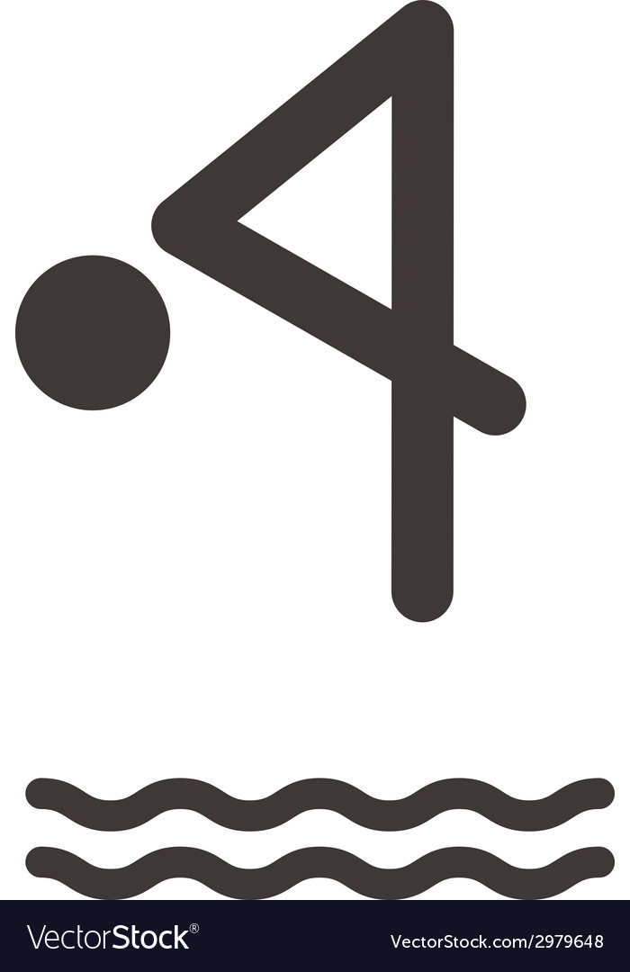 Diving icon Royalty Free Vector Image - VectorStock