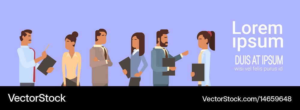 Indian business people group human resources Vector Image