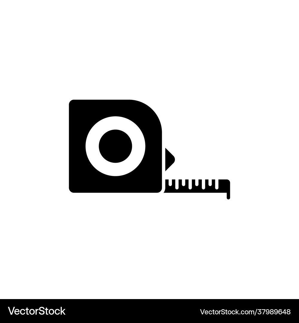 Measurement tape measure construction Royalty Free Vector