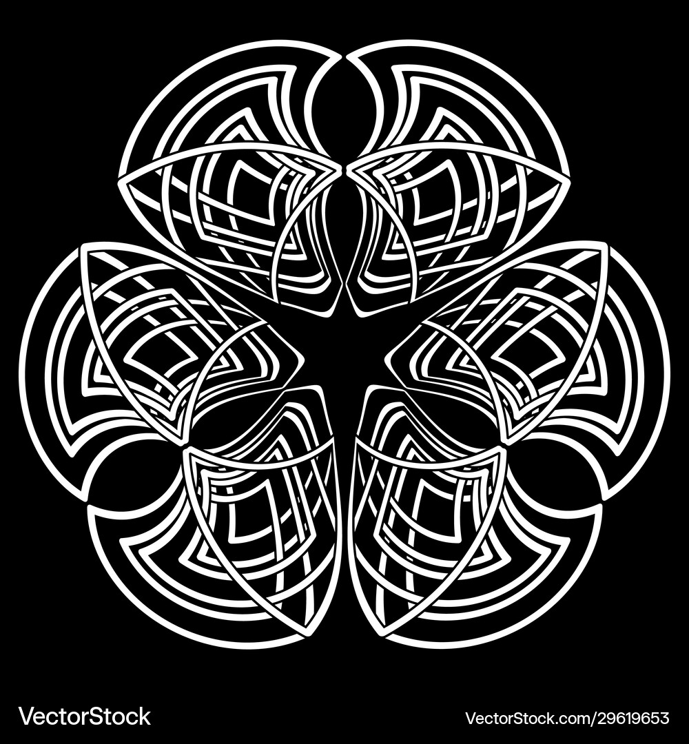 Abstract gothic tribal mandala in celtic style Vector Image