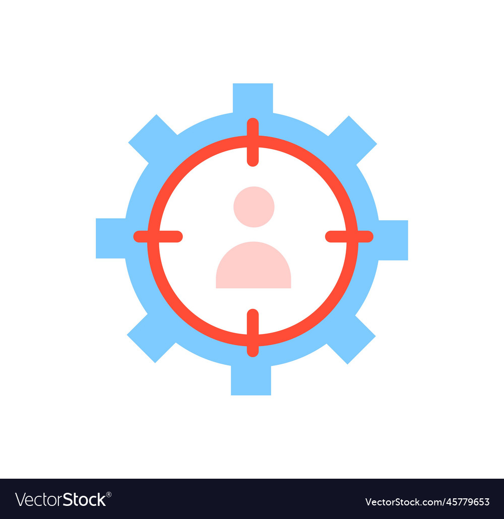 Candidate target icon Royalty Free Vector Image