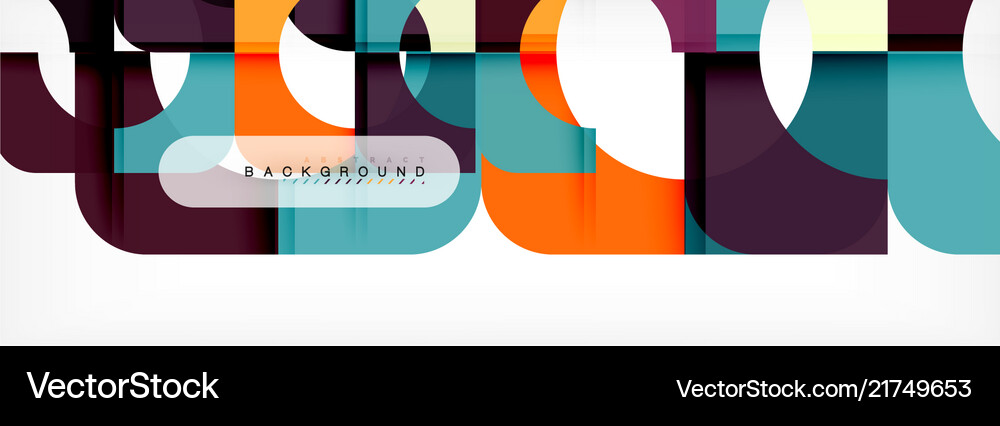 Color square shapes geometric modern abstract Vector Image