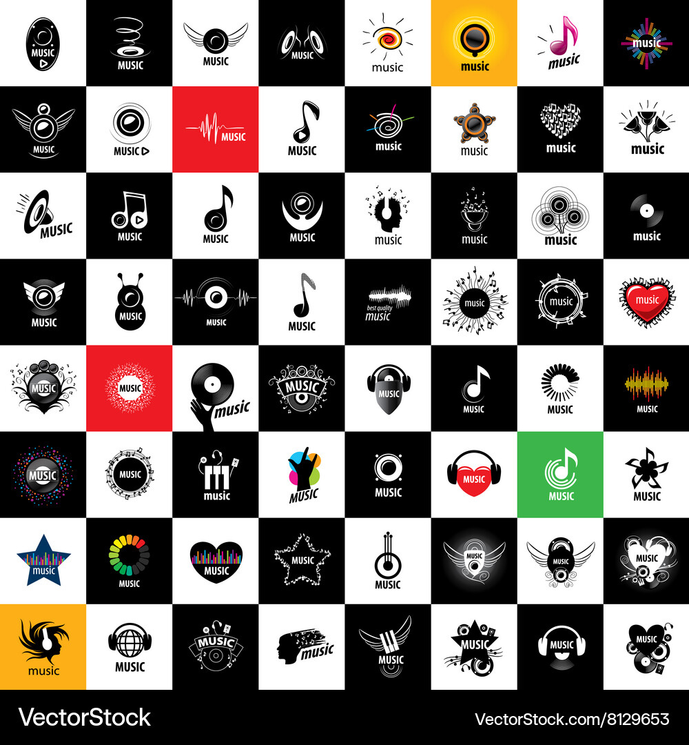 Musical Sound Symbols Royalty Free Vector Image