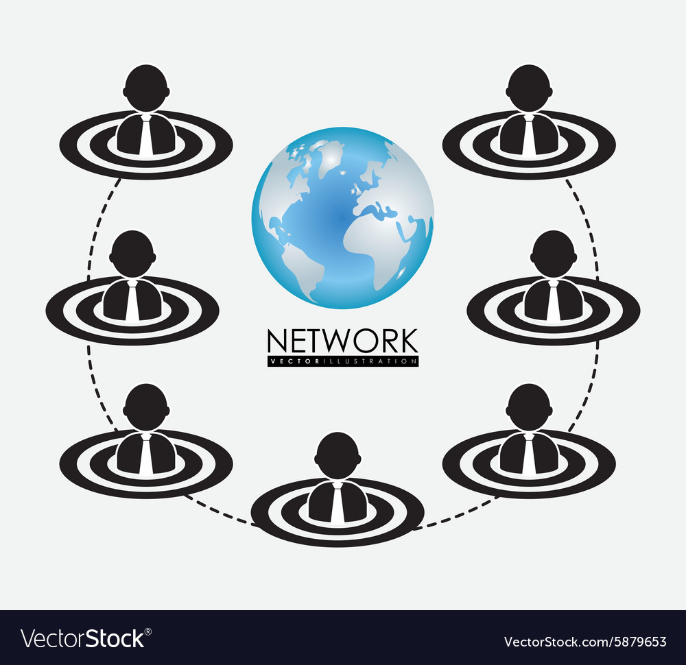 Network design Royalty Free Vector Image - VectorStock