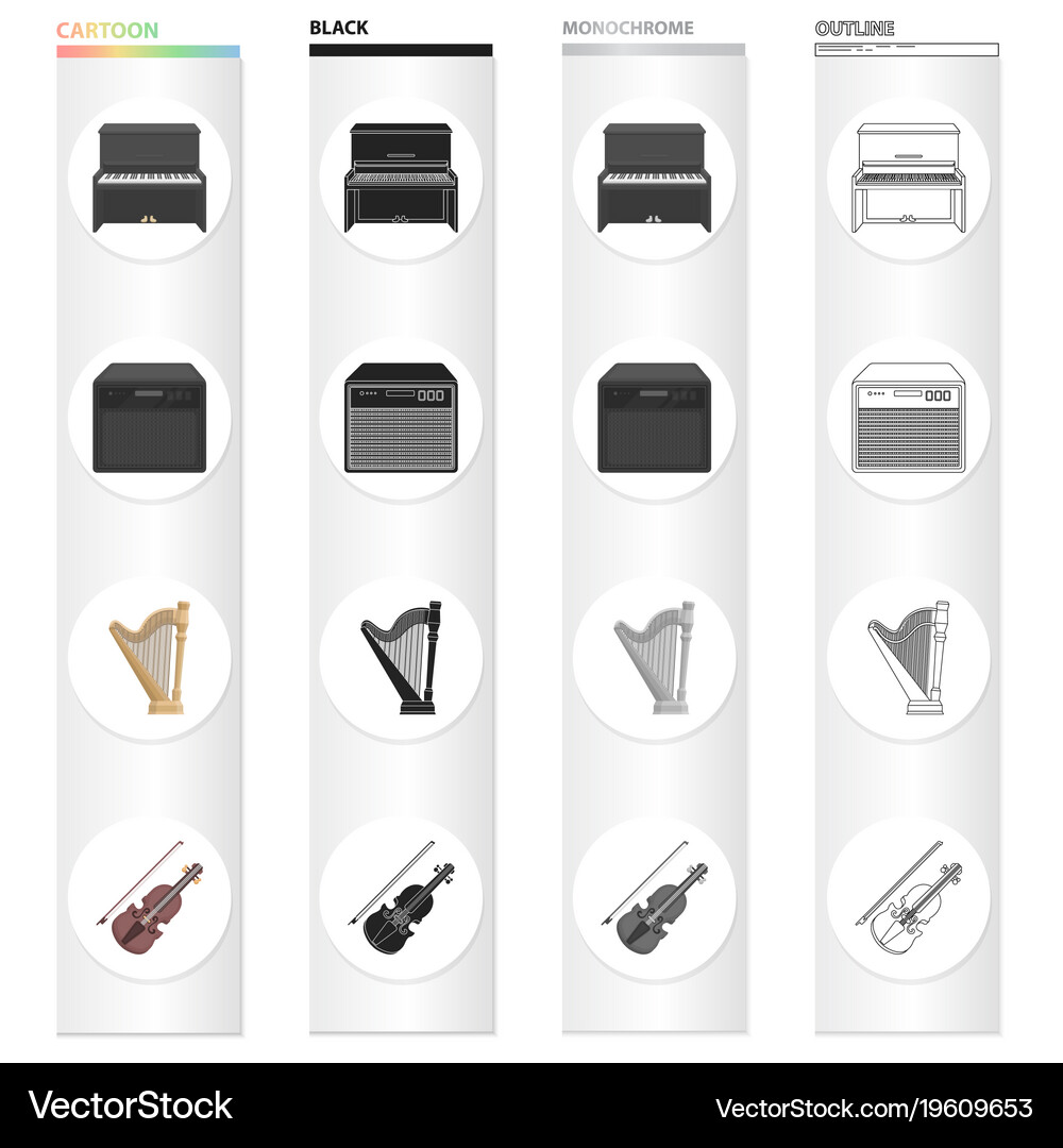 Orchestra entertainment ensemble and other web Vector Image