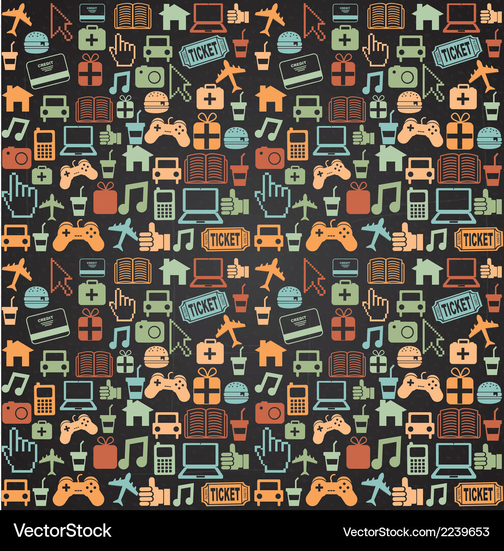 Shopping design over black background Royalty Free Vector