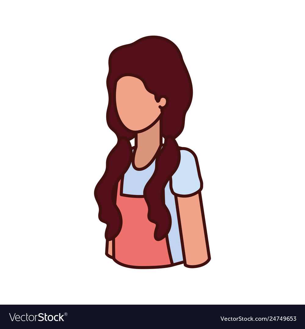 Young woman avatar character Royalty Free Vector Image
